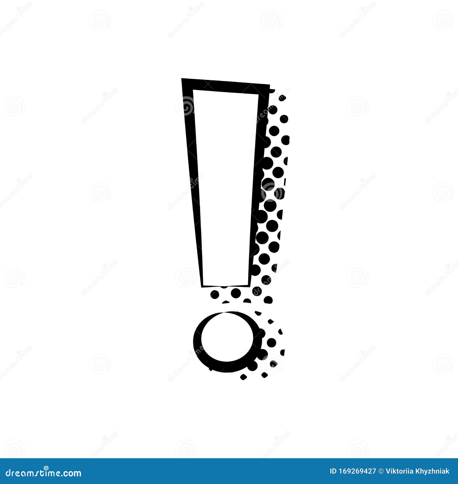 Exclamation Mark Sticker Vector Flat Isolated Stock Vector ...