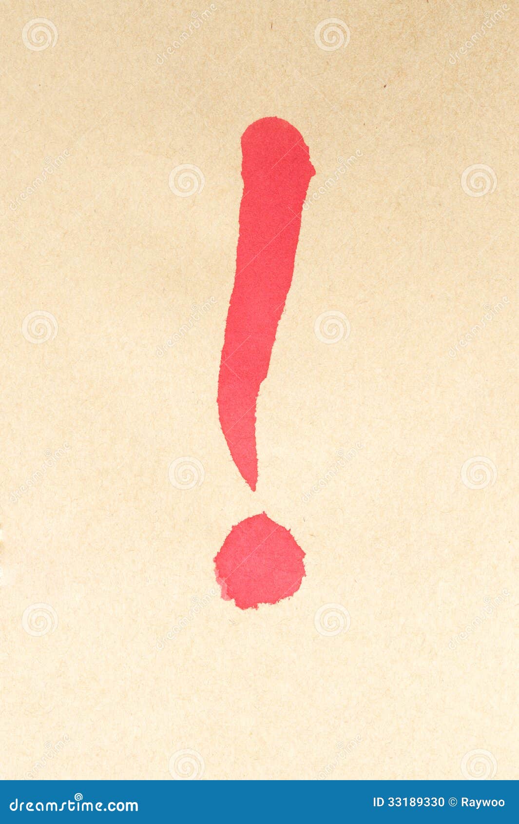 Exclamation mark stock photo. Image of mark, paper, important - 33189330