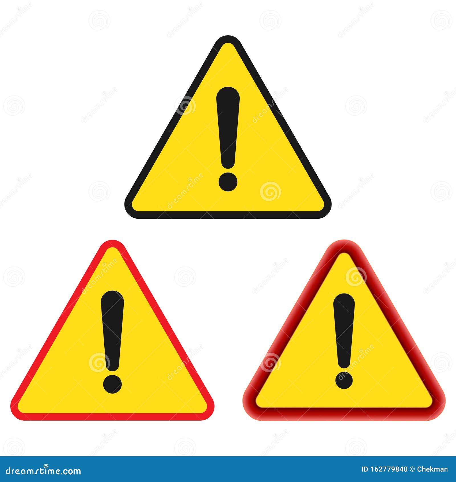 Exclamation mark - vector stock illustration. Illustration of warning ...