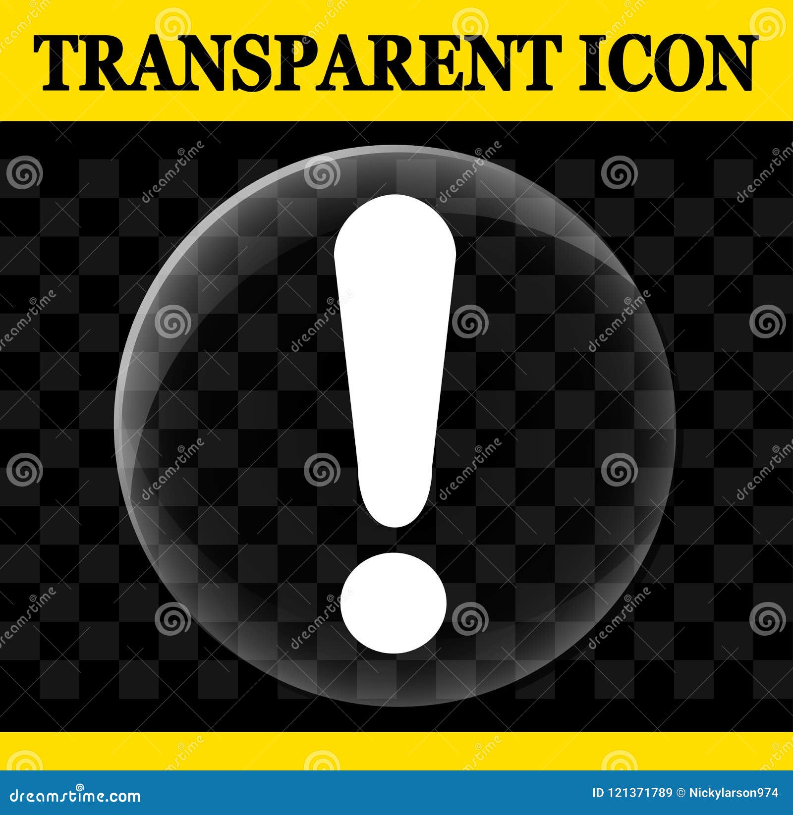 Exclamation Mark Vector Transparent Icon Stock Vector - Illustration of ...