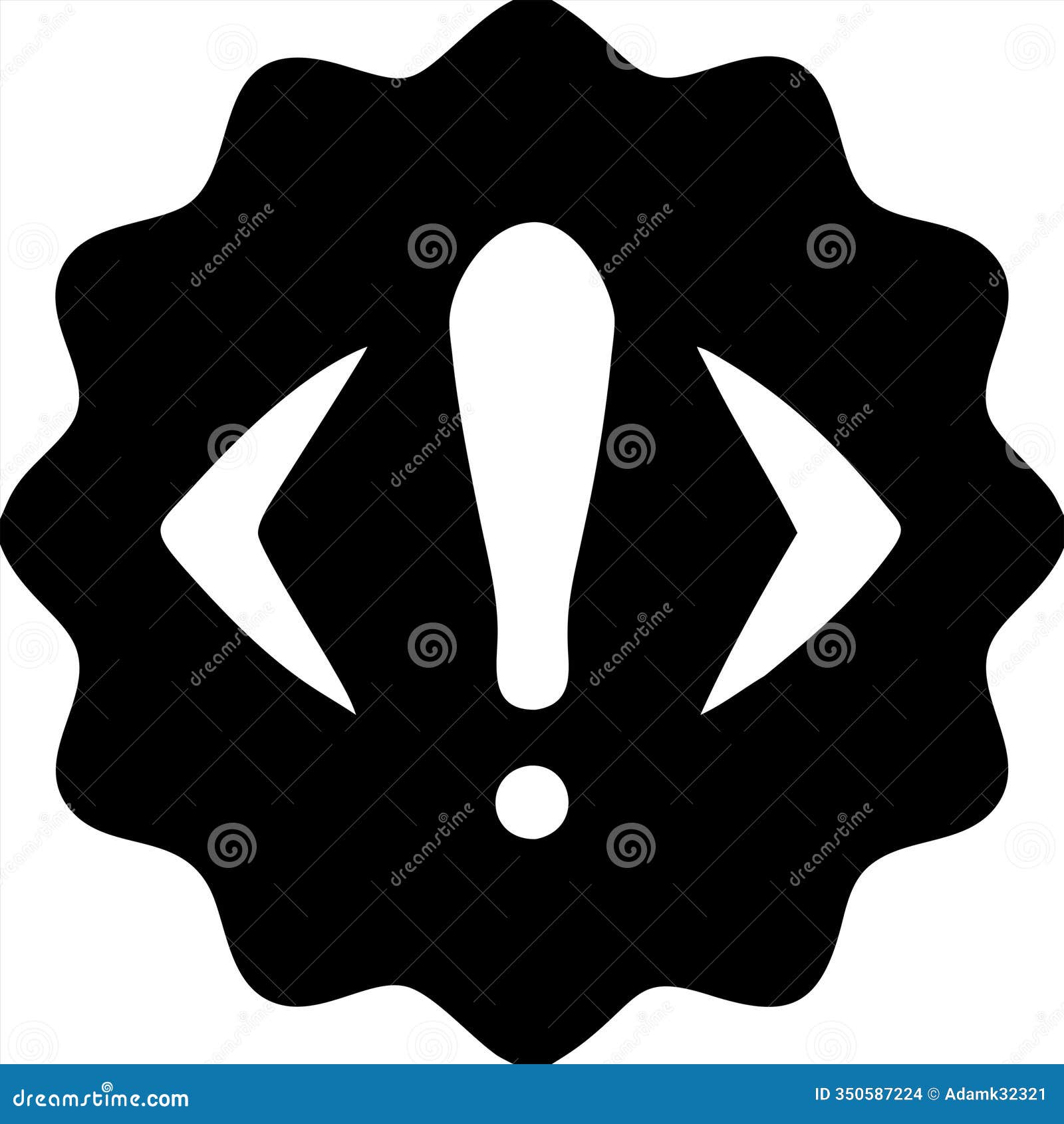 Exclamation Mark Warning Symbol for Alerts and Notifications Vector ...