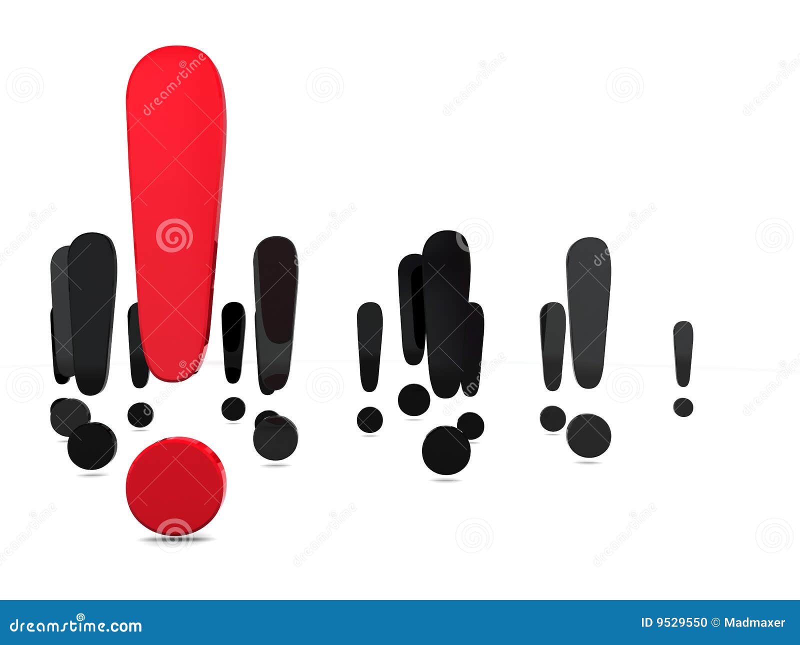 Exclamation Marks Background Stock Illustration - Illustration of ...