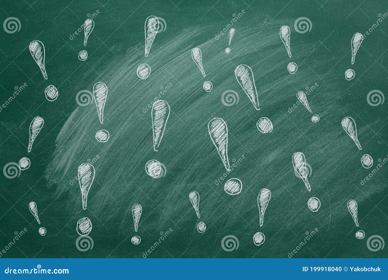 Exclamation marks stock photo. Image of handwritten - 199918040