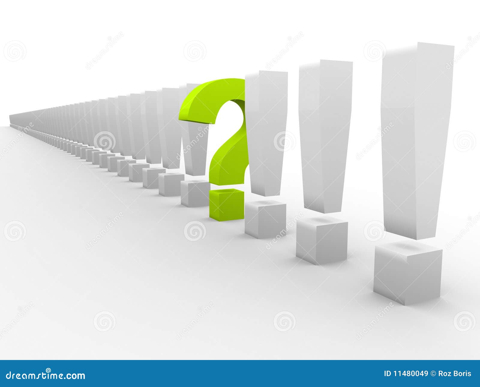 Exclamation Marks And One Question Mark Royalty-Free Stock Photo ...