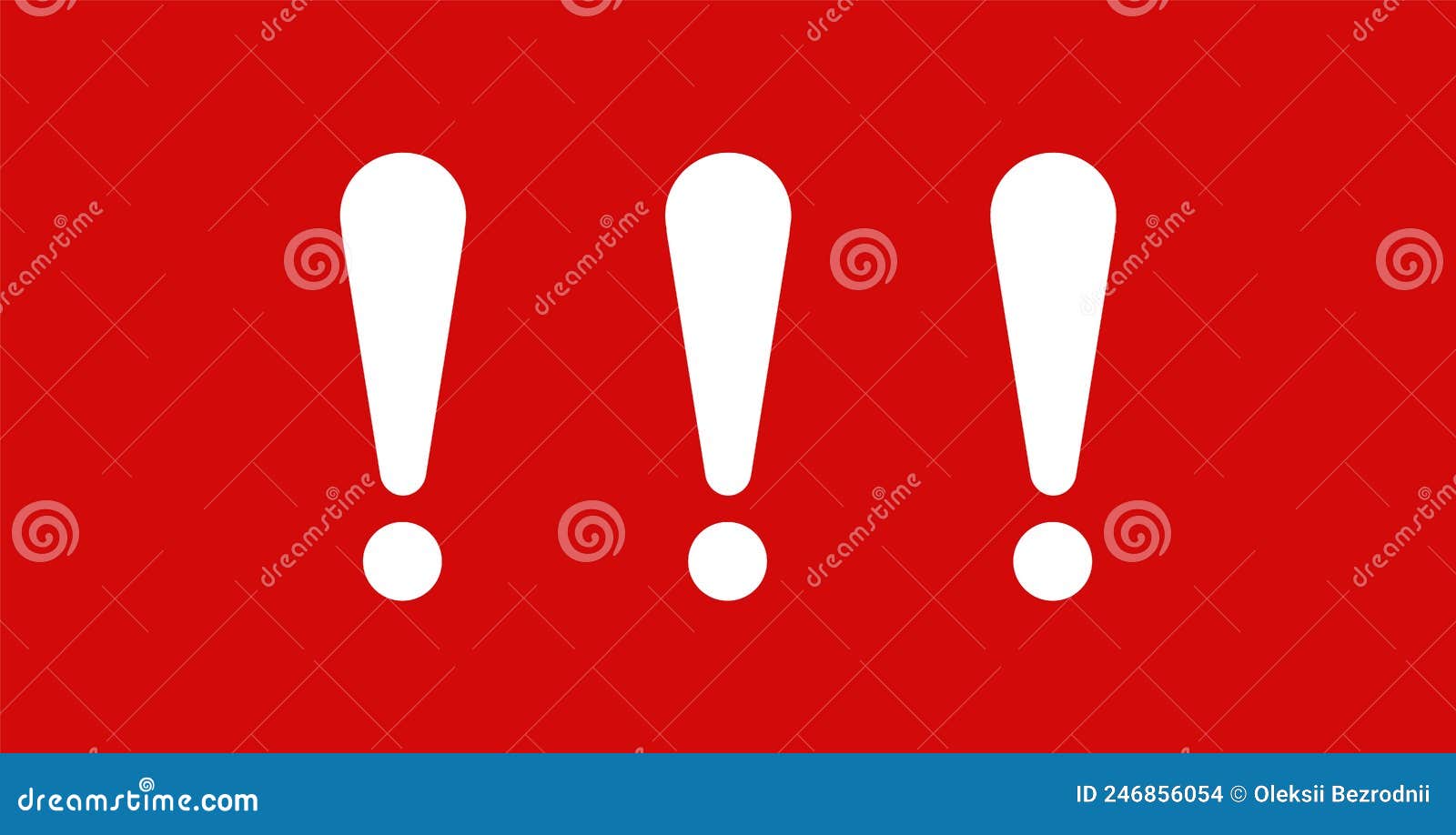 Exclamation Marks on Red Surface Stock Vector - Illustration of sign ...