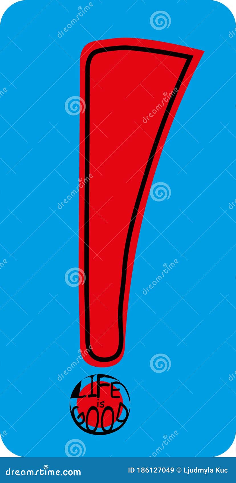 Exclamation point stock vector. Illustration of motivation - 186127049