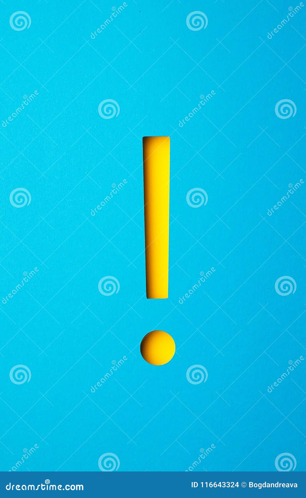 Exclamation point stock photo. Image of complementary - 116643324