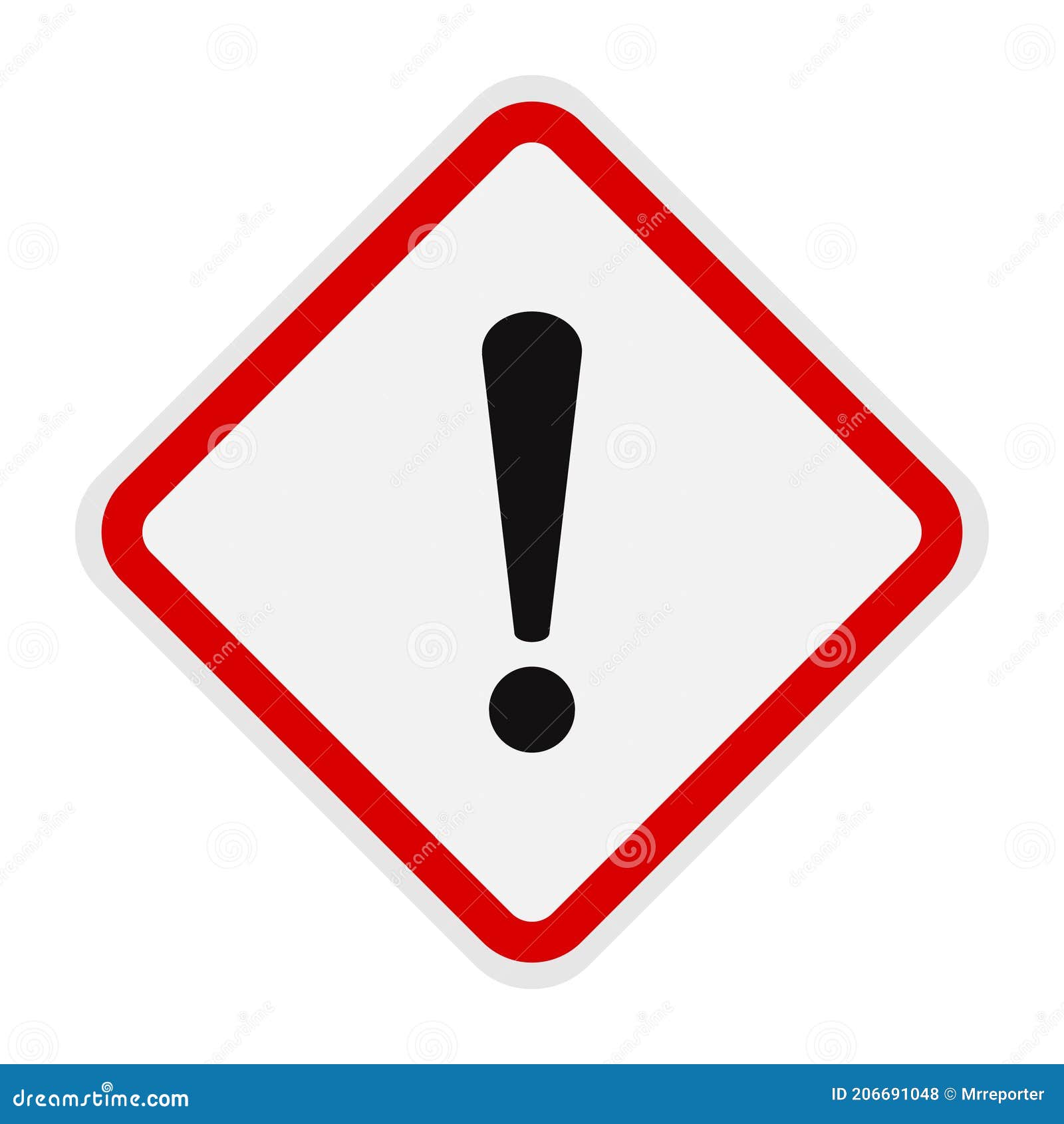 Exclamation Point. Hazard Warning Sign Stock Vector - Illustration of ...