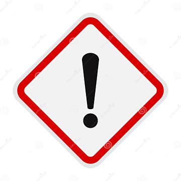 Exclamation Point. Hazard Warning Sign Stock Vector - Illustration of ...