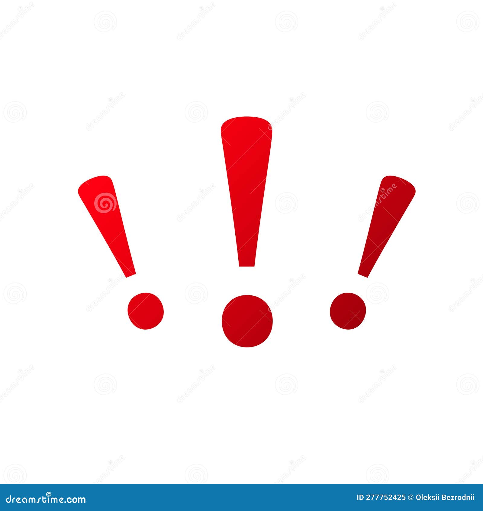Exclamation Point Icon Attention Alert Stock Vector - Illustration of ...