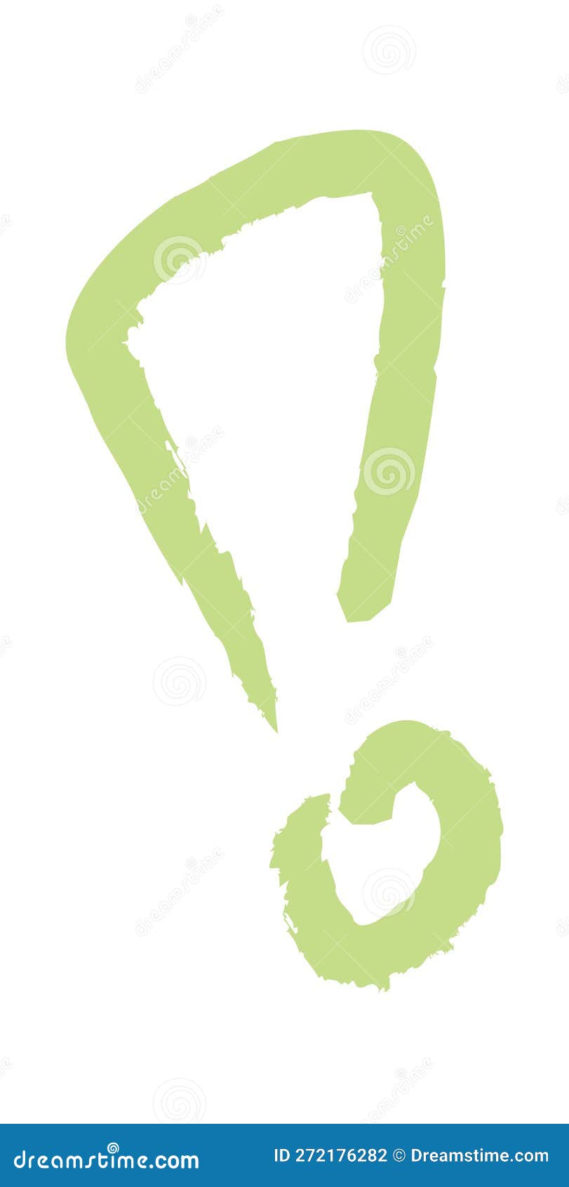 Exclamation Point Linear Children Drawing Stock Vector - Illustration ...