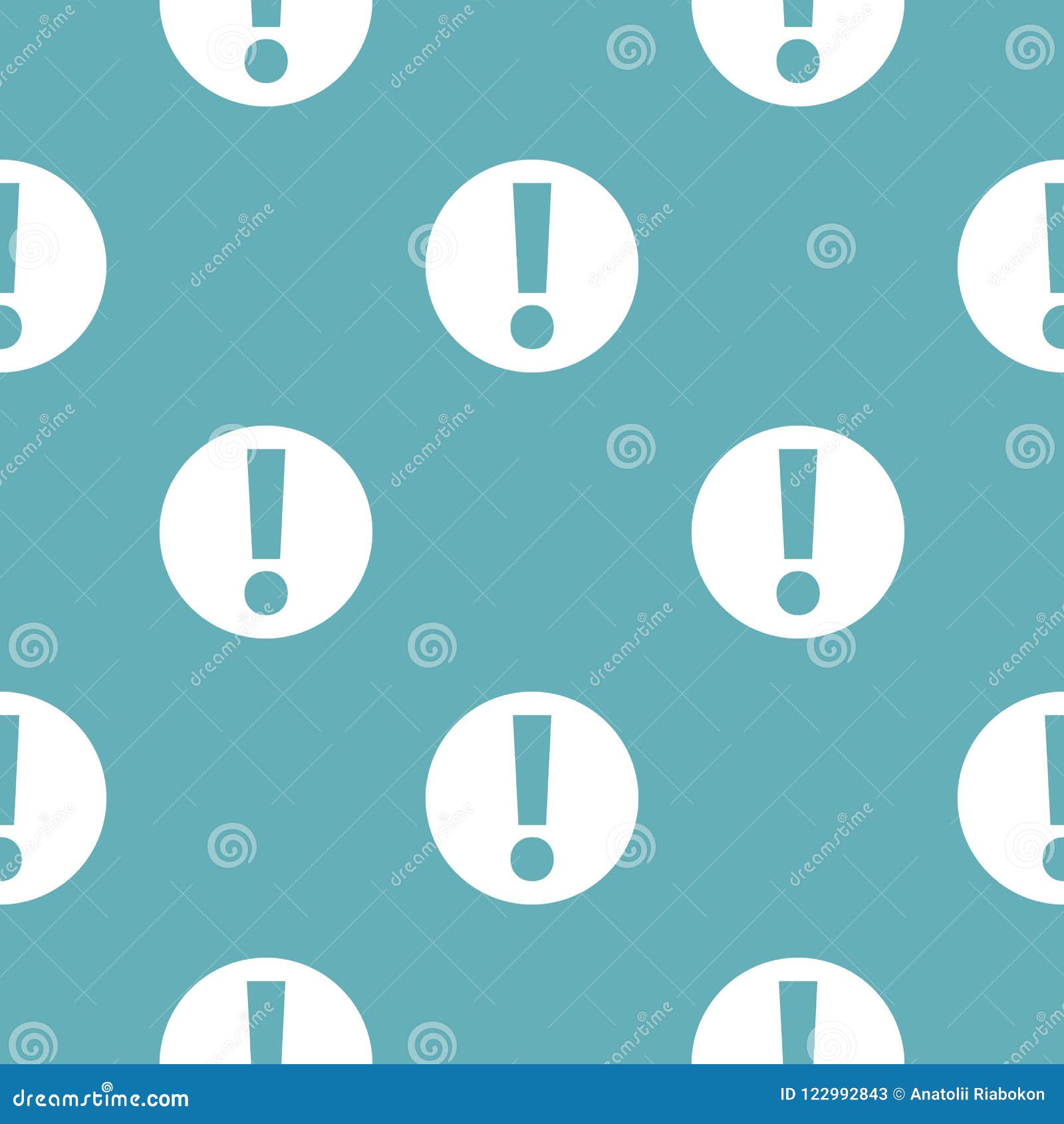 Exclamation Point Pattern Seamless Blue Stock Illustration ...