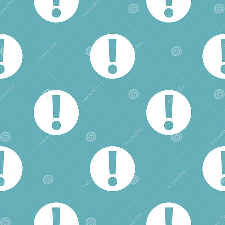 Exclamation Point Pattern Seamless Blue Stock Illustration ...