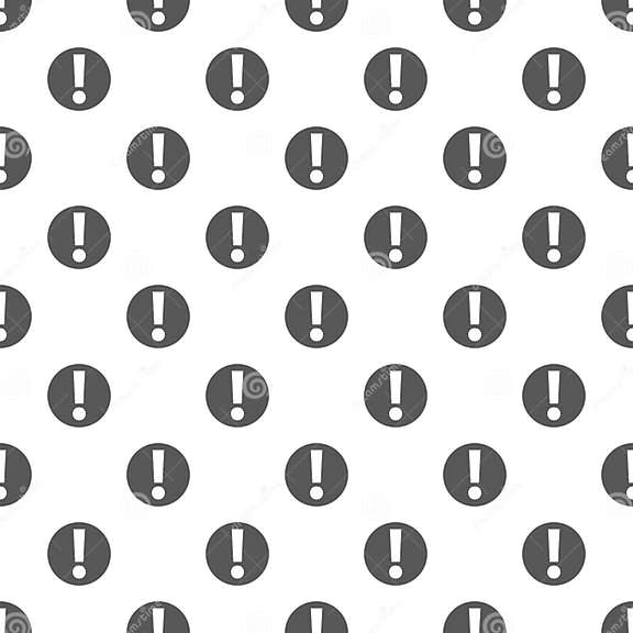 Exclamation Point Pattern Seamless Stock Vector - Illustration of ...