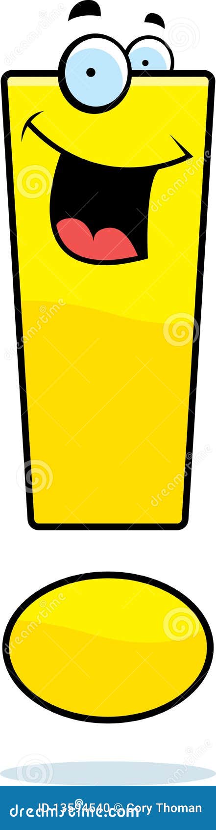 Exclamation Point Smiling stock vector. Illustration of ecstatic - 13594540