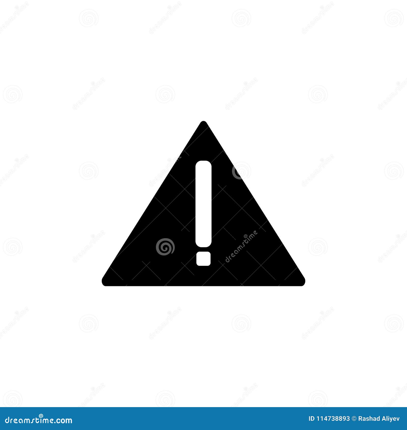 Exclamation Point in a Triangle Icon. Element of Minimalistic Icon for ...