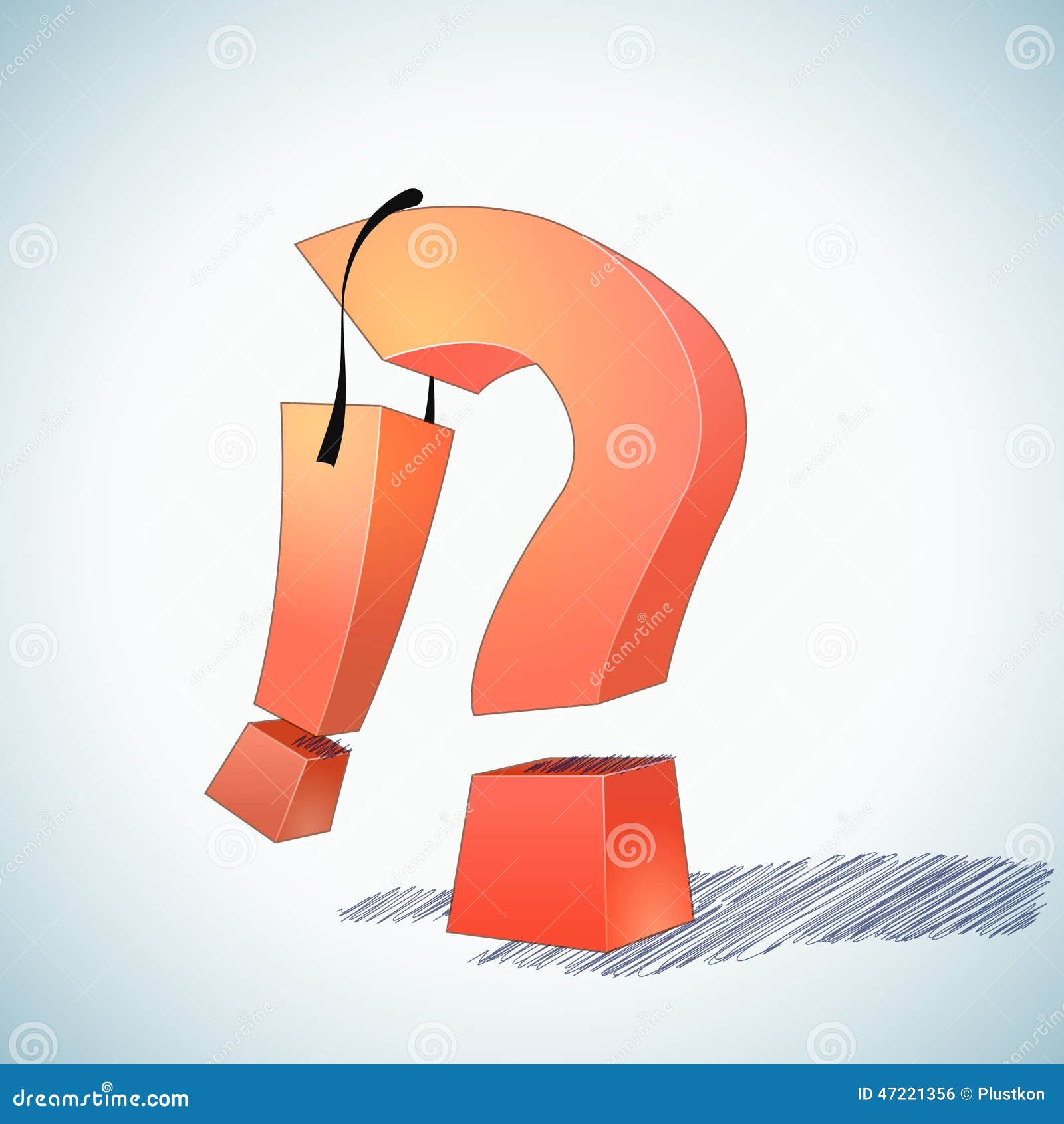 Exclamation Point Vs Question Mark Stock Vector - Illustration of ...