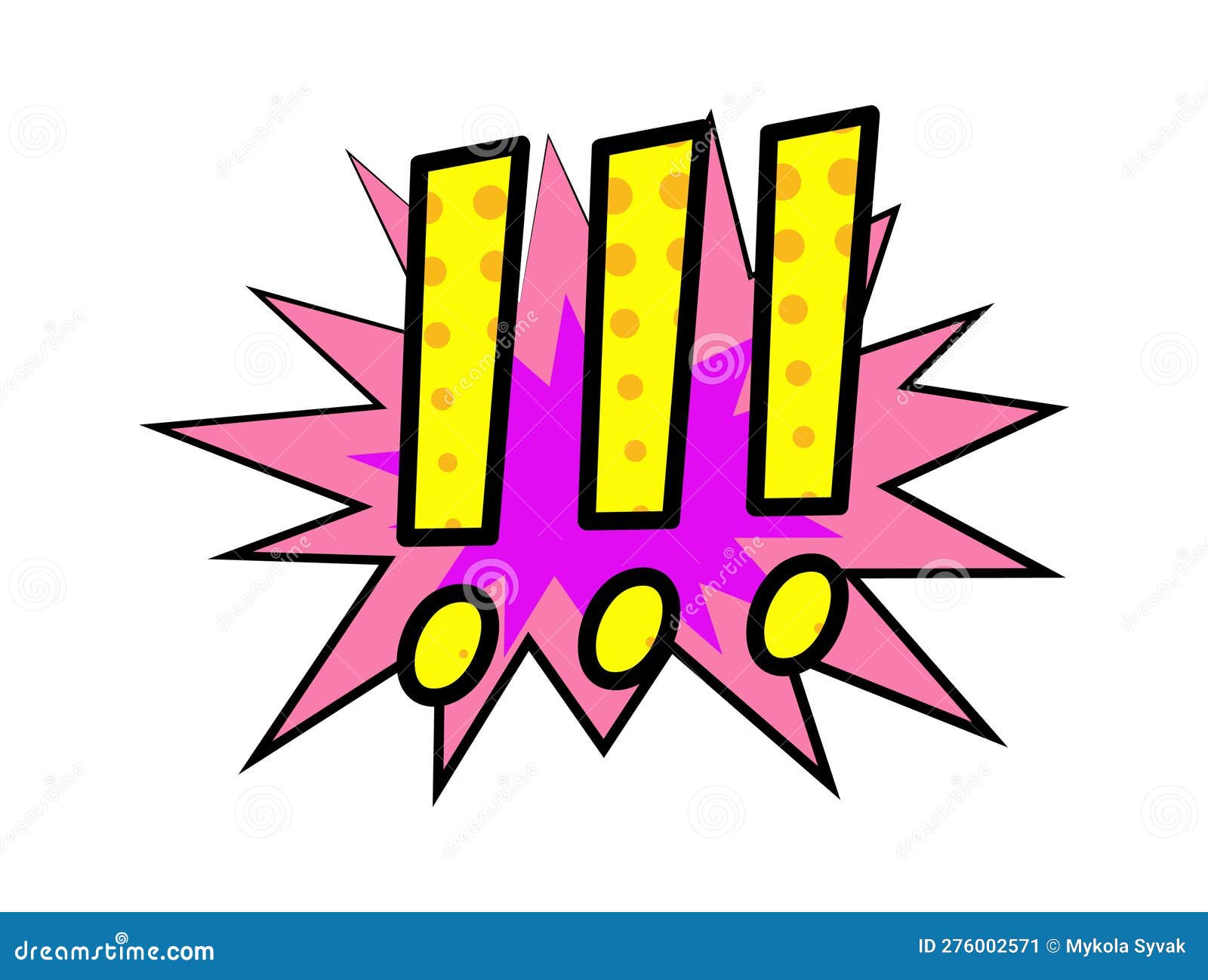 Exclamation Points on Splash Stock Vector - Illustration of symbol ...
