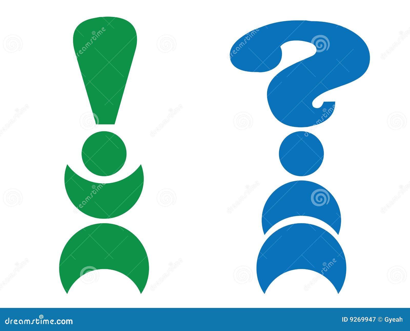 Exclamation and question stock vector. Illustration of structure - 9269947