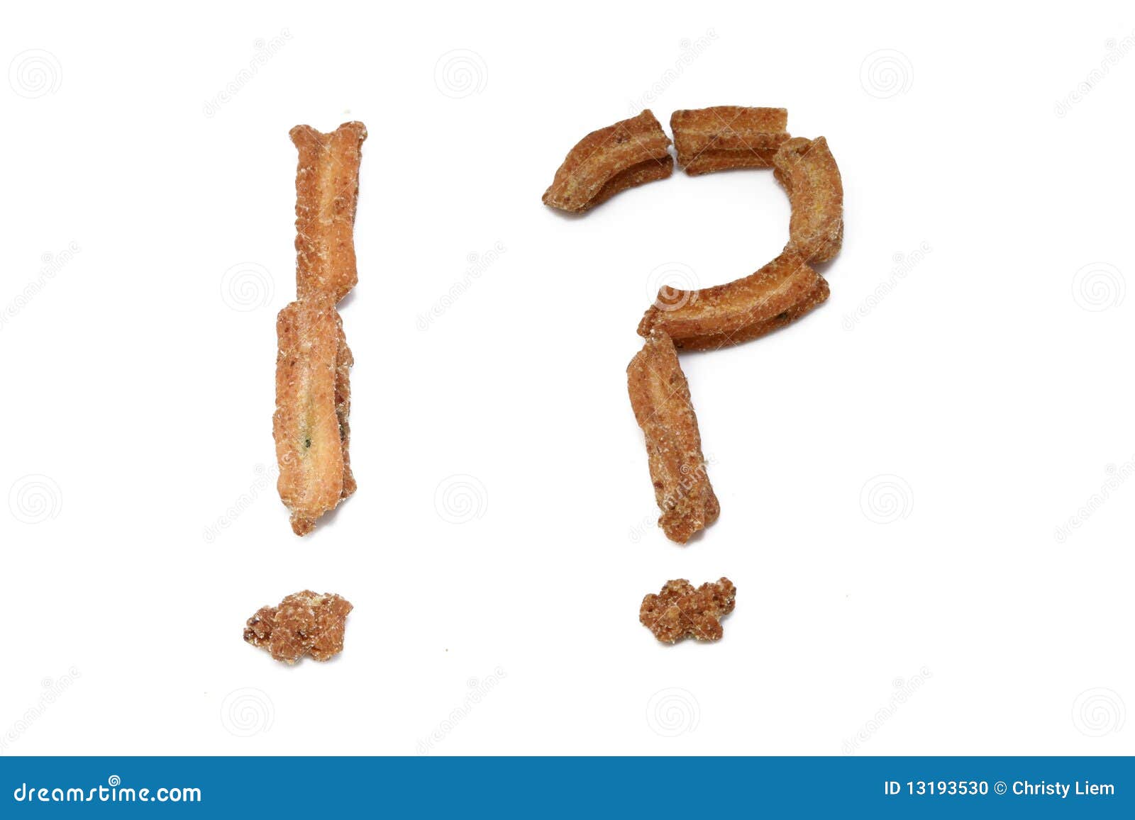 Exclamation question mark stock photo. Image of bakery - 13193530