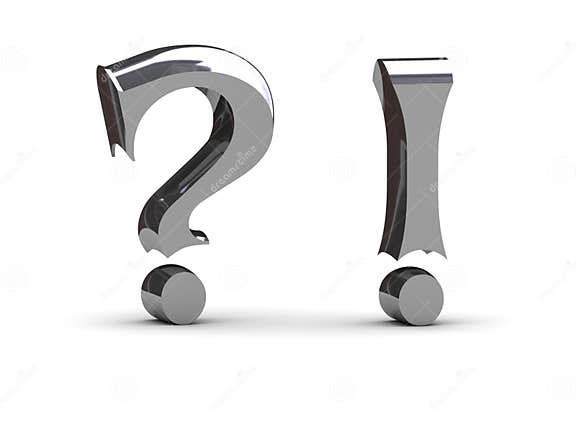 Exclamation & Question Mark Stock Illustration - Illustration of ...
