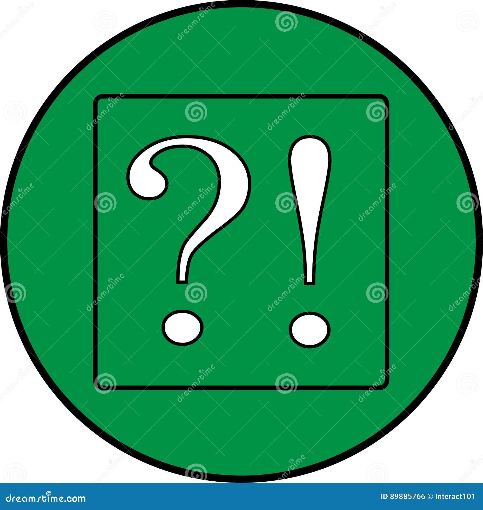 Exclamation and Question Mark Stock Illustration - Illustration of ...