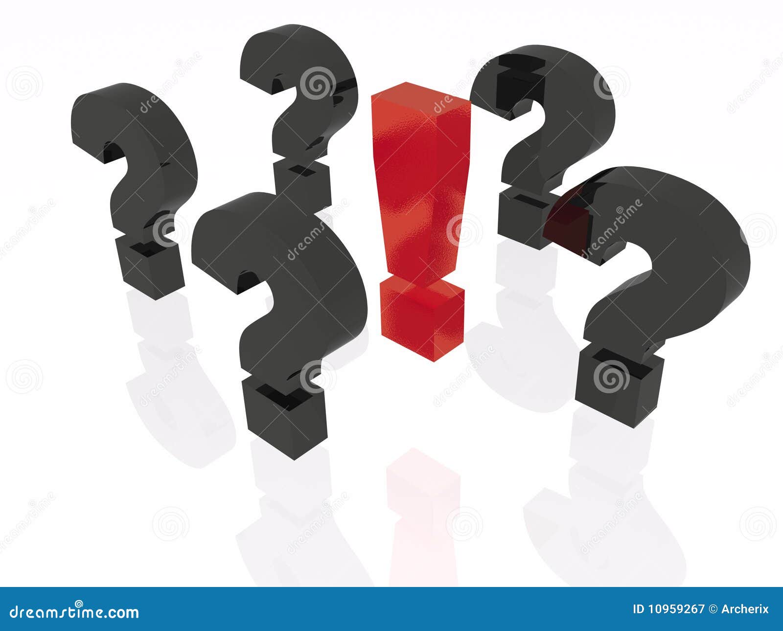 Exclamation and Question Marks Stock Illustration - Illustration of ...