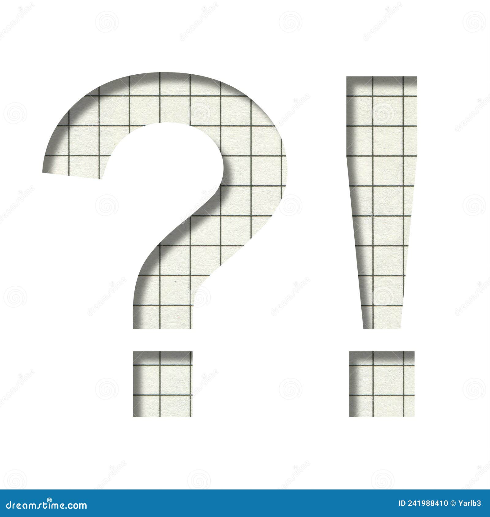 Exclamation and Question Marks is Cut Out of White Paper on the ...
