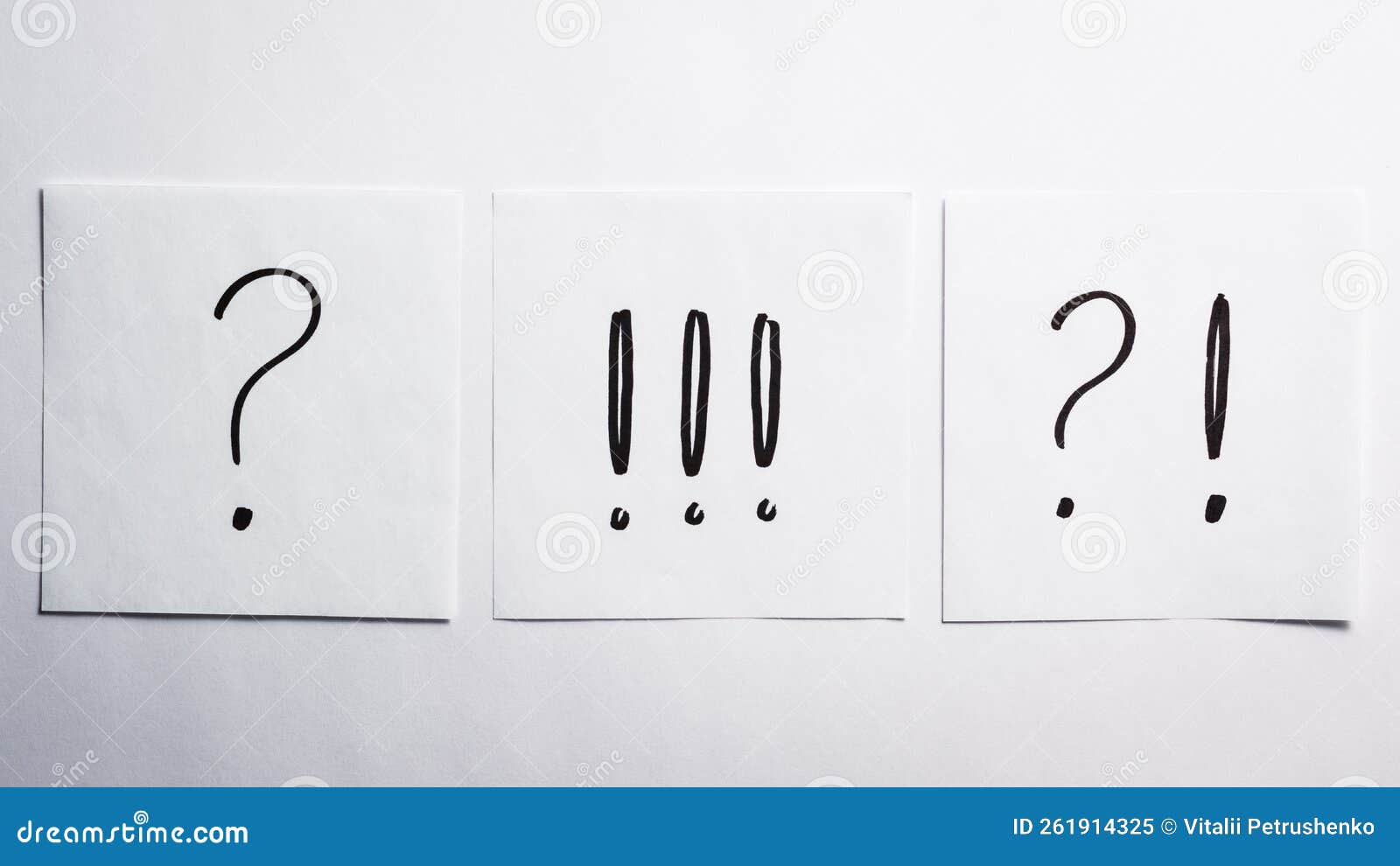 Exclamation and Question Marks Stock Image - Image of paper, help ...