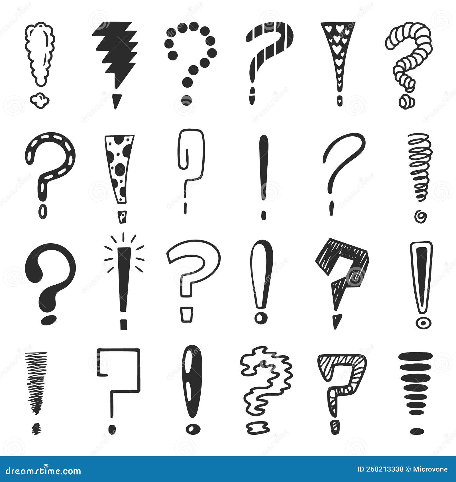 Exclamation And Interrogation Signs Vector Illustration | CartoonDealer ...