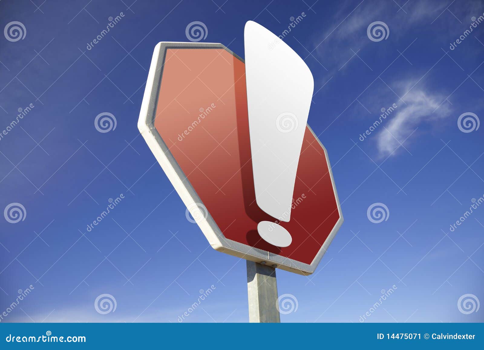 Stop Sign With Exclamation Point