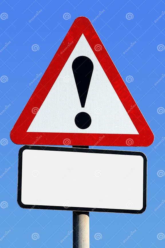 Exclamation road sign stock photo. Image of exclamation - 1961706