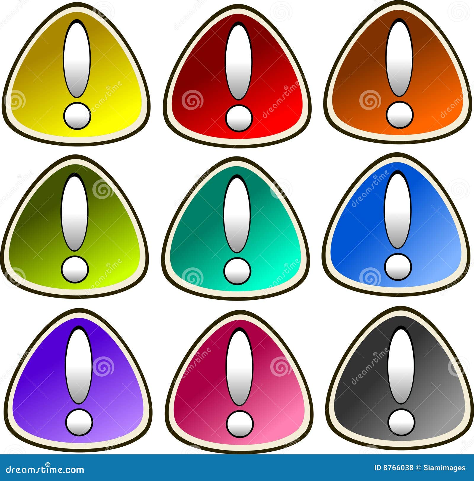 Exclamation sign 1 stock illustration. Illustration of pressure - 8766038