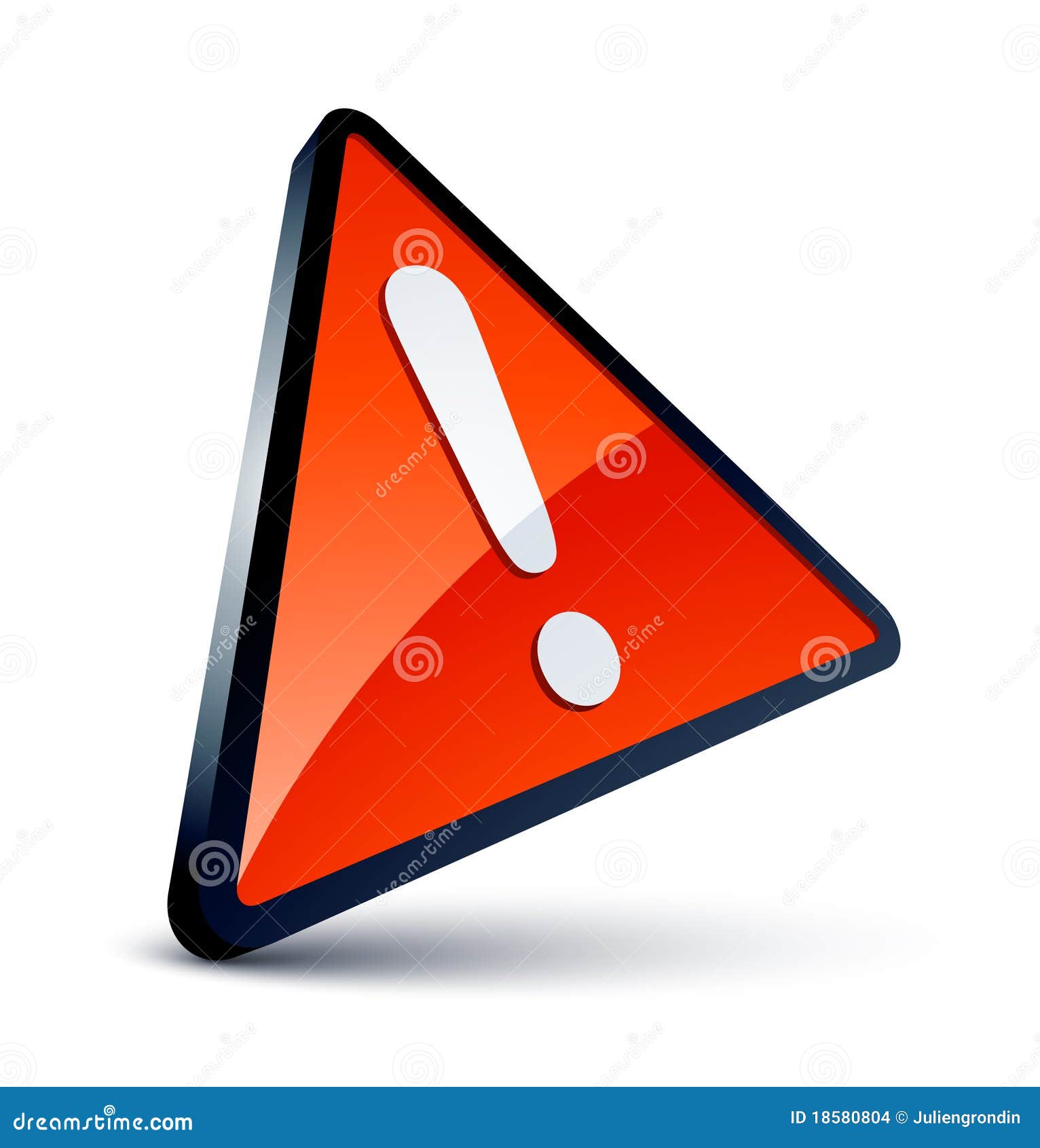 Exclamation sign stock vector. Illustration of concept - 18580804