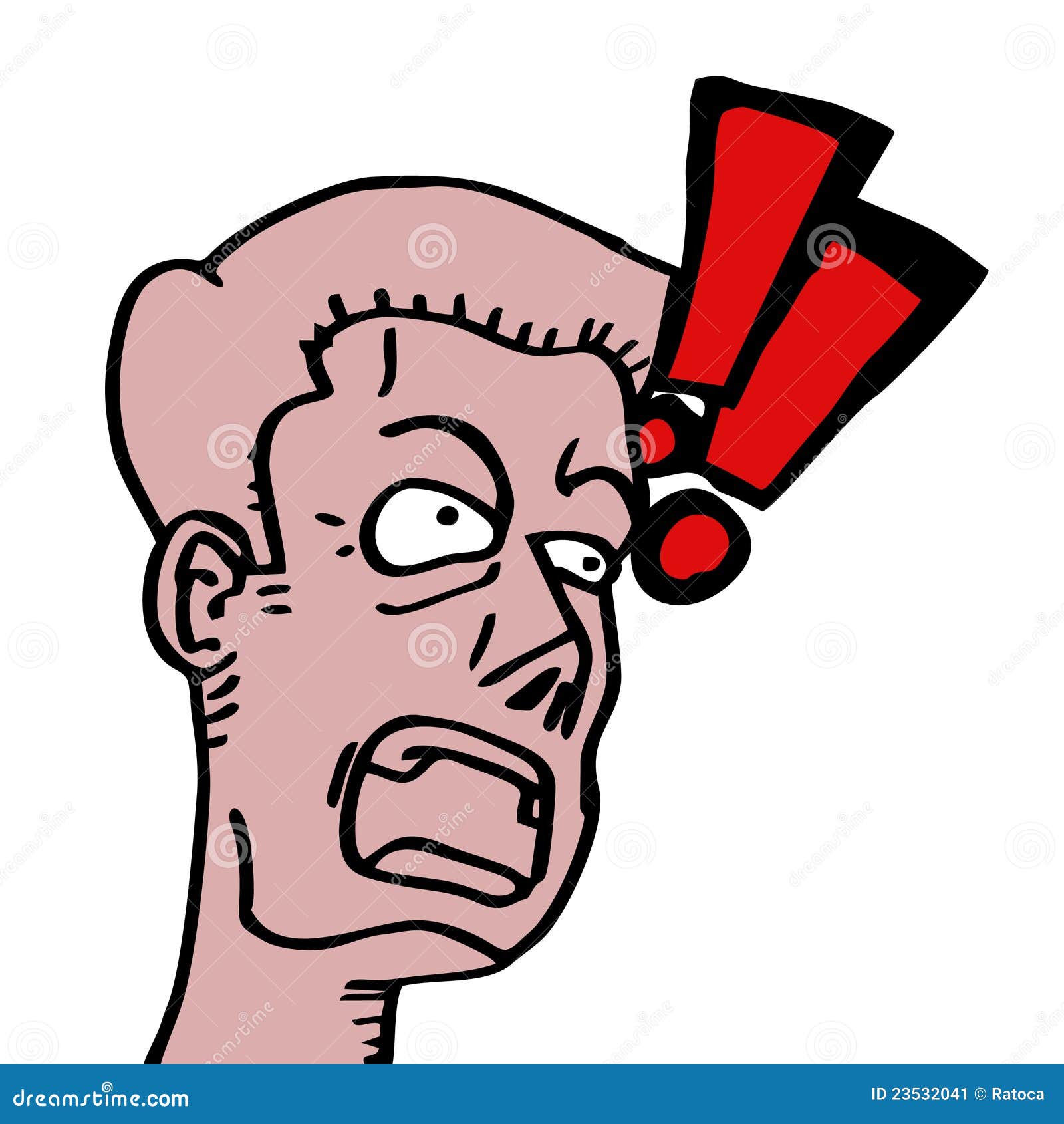 Exclamation symbol stock vector. Illustration of cartoon - 23532041