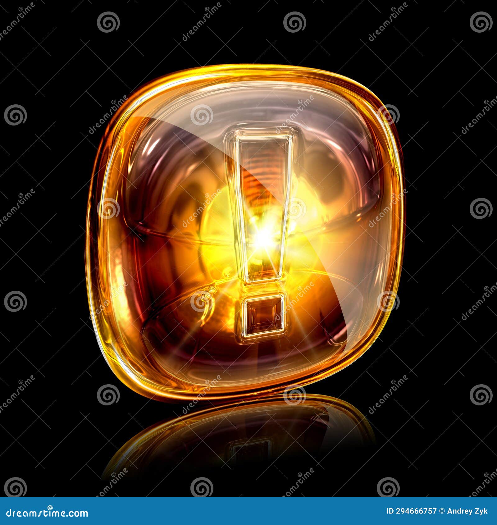 Exclamation Symbol Icon Amber. Stock Image - Image of problems, warning ...