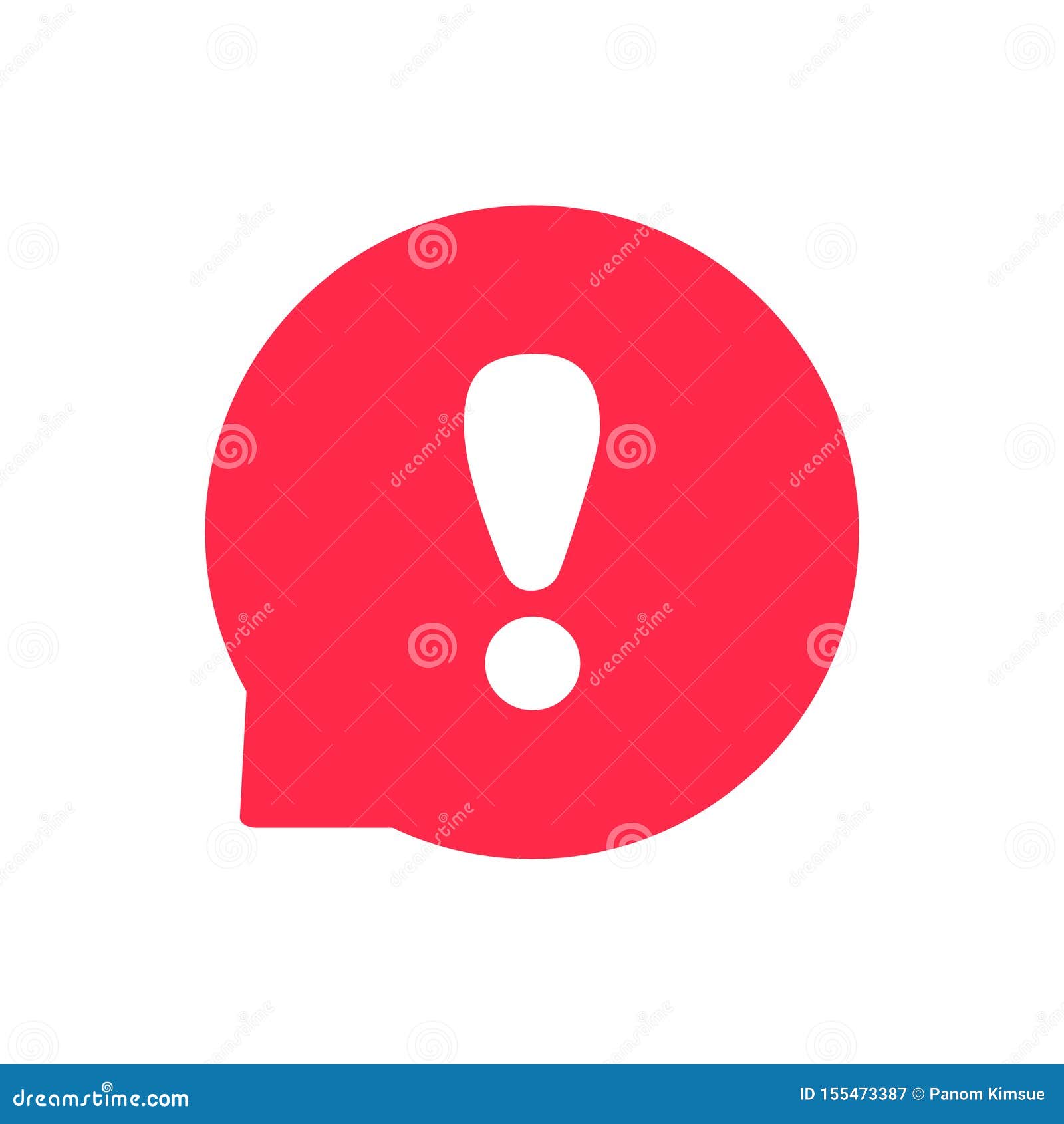 Exclamation Vector Icon Attention Logo Warning Speech Bubble Important ...