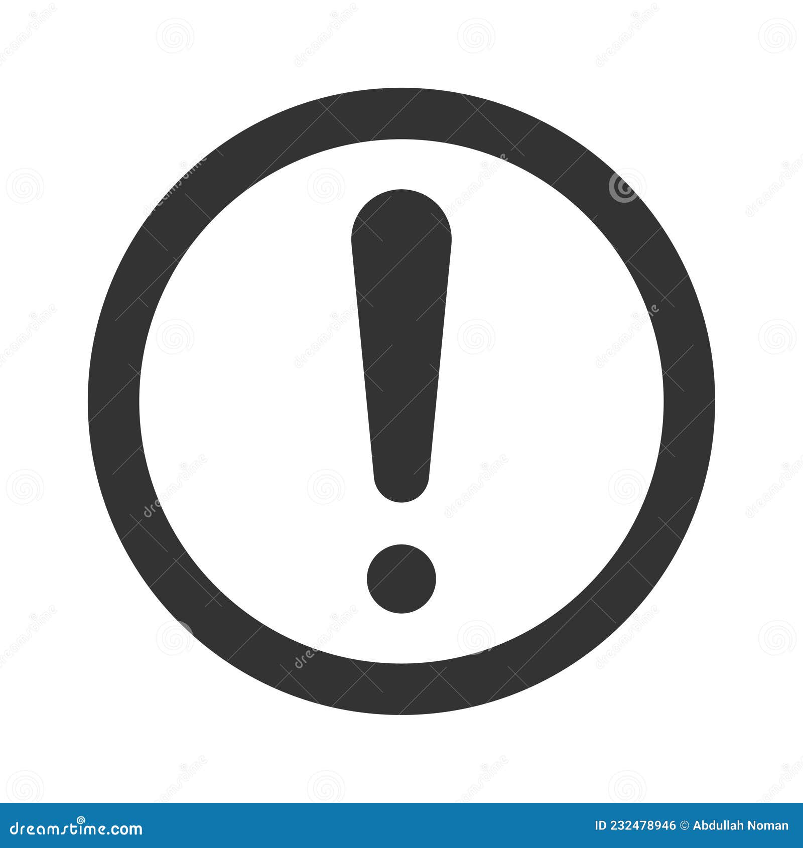 Exclamation, Warning Sign Icon Design Stock Vector - Illustration of ...