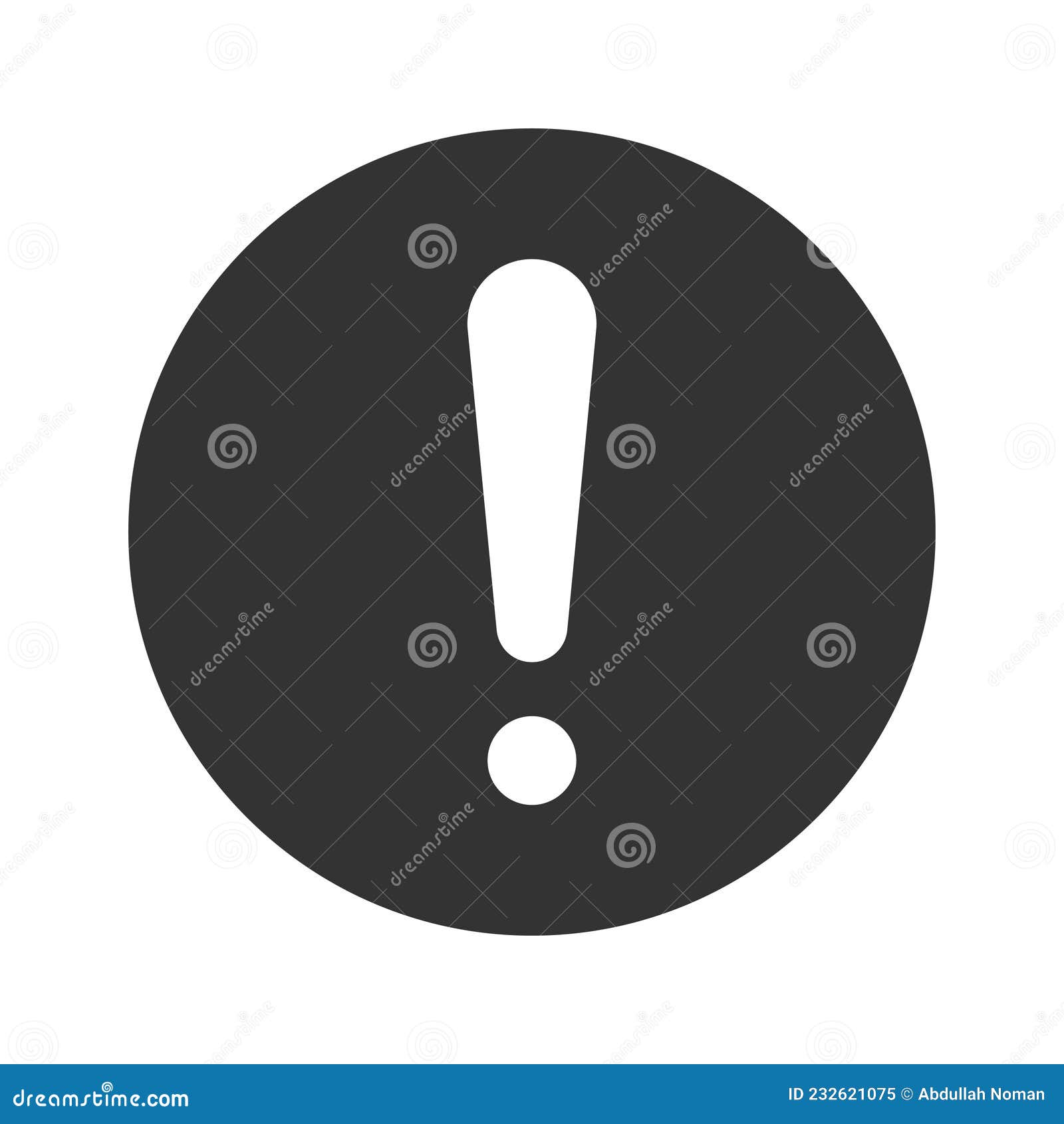 Exclamation, Warning Sign Icon Stock Vector - Illustration of circle ...