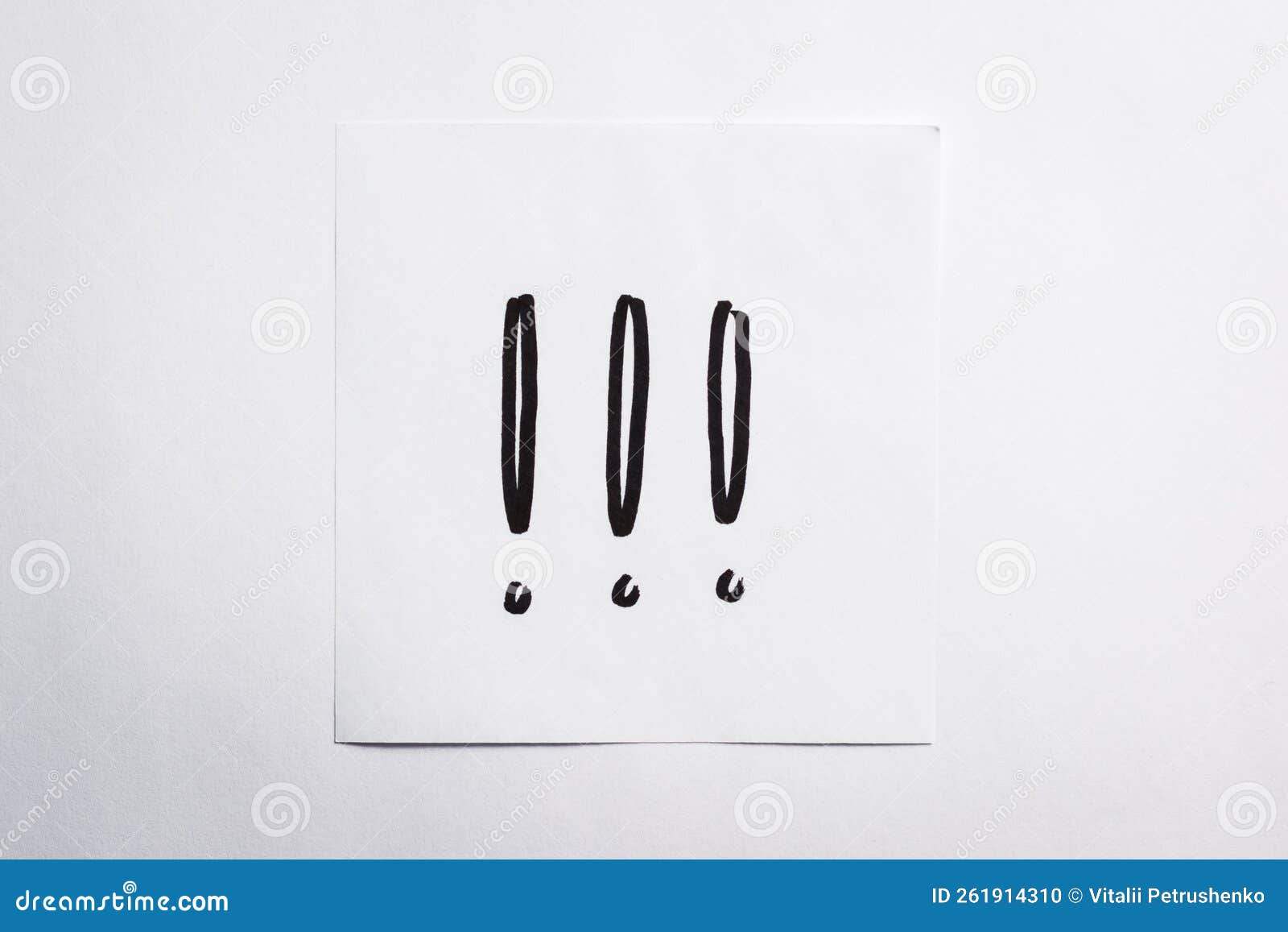 Exclapation marks stock photo. Image of note, sign, exclamation - 261914310