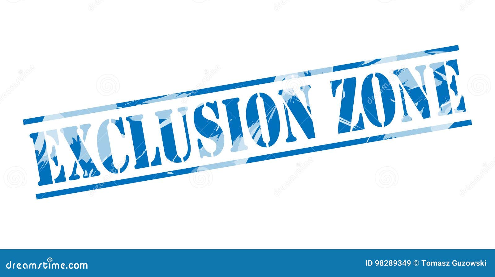 Exclusion Blue Stamp Royalty-Free Stock Image | CartoonDealer.com #98289376