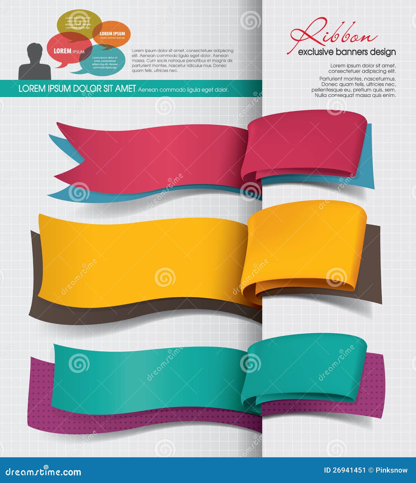 Exclusive banner design stock vector. Illustration of colorful - 26941451