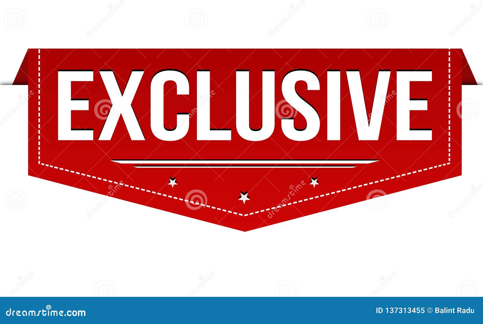 Exclusive banner design stock vector. Illustration of certificate ...