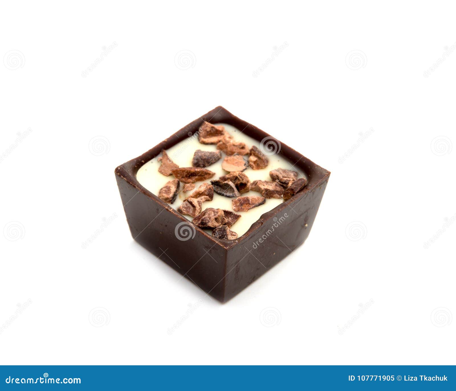 Exclusive Chocolate Sweets Isolated on White Stock Image - Image of ...