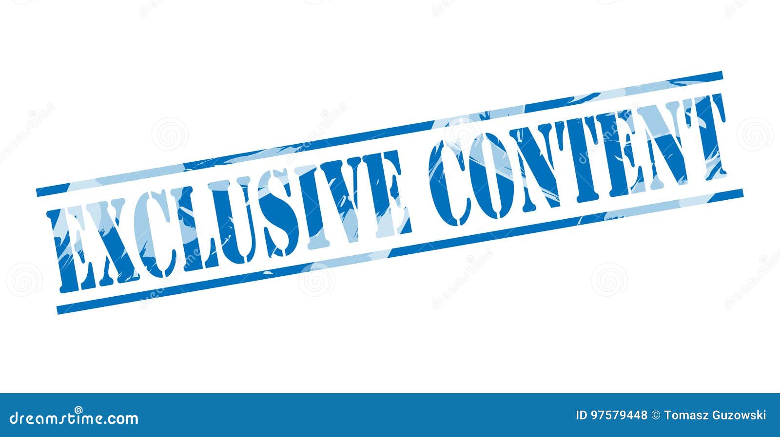 Exclusive Content Blue Stamp Stock Illustration - Illustration of ...