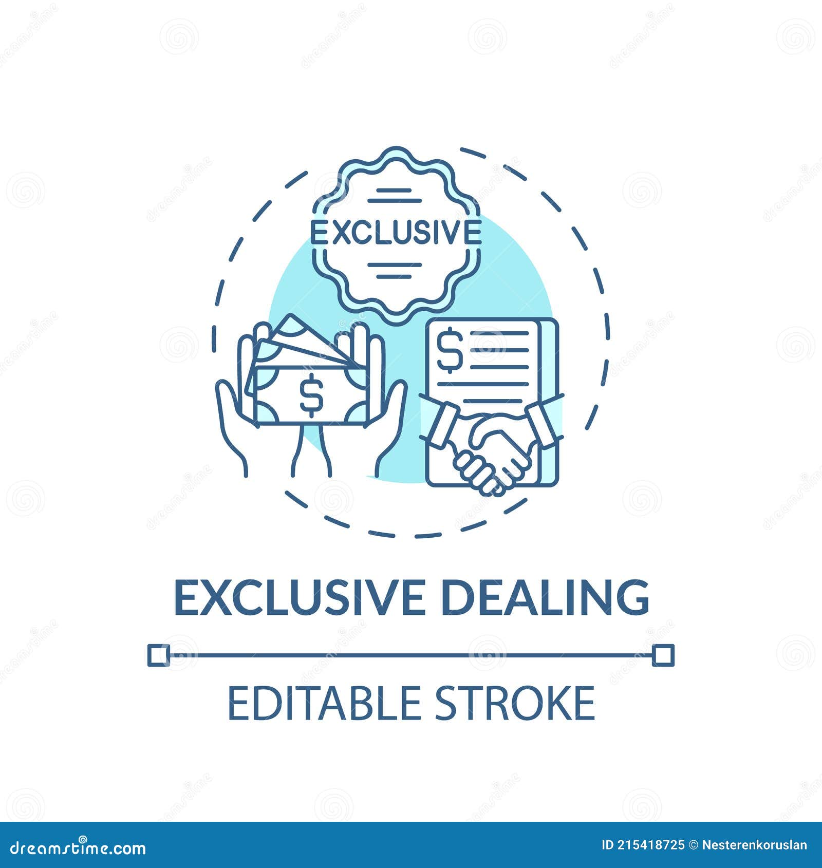 Exclusive Dealing Concept Icon Stock Vector - Illustration of market ... Exclusive Dealing Concept Icon Stock Vector - Illustration of market ...