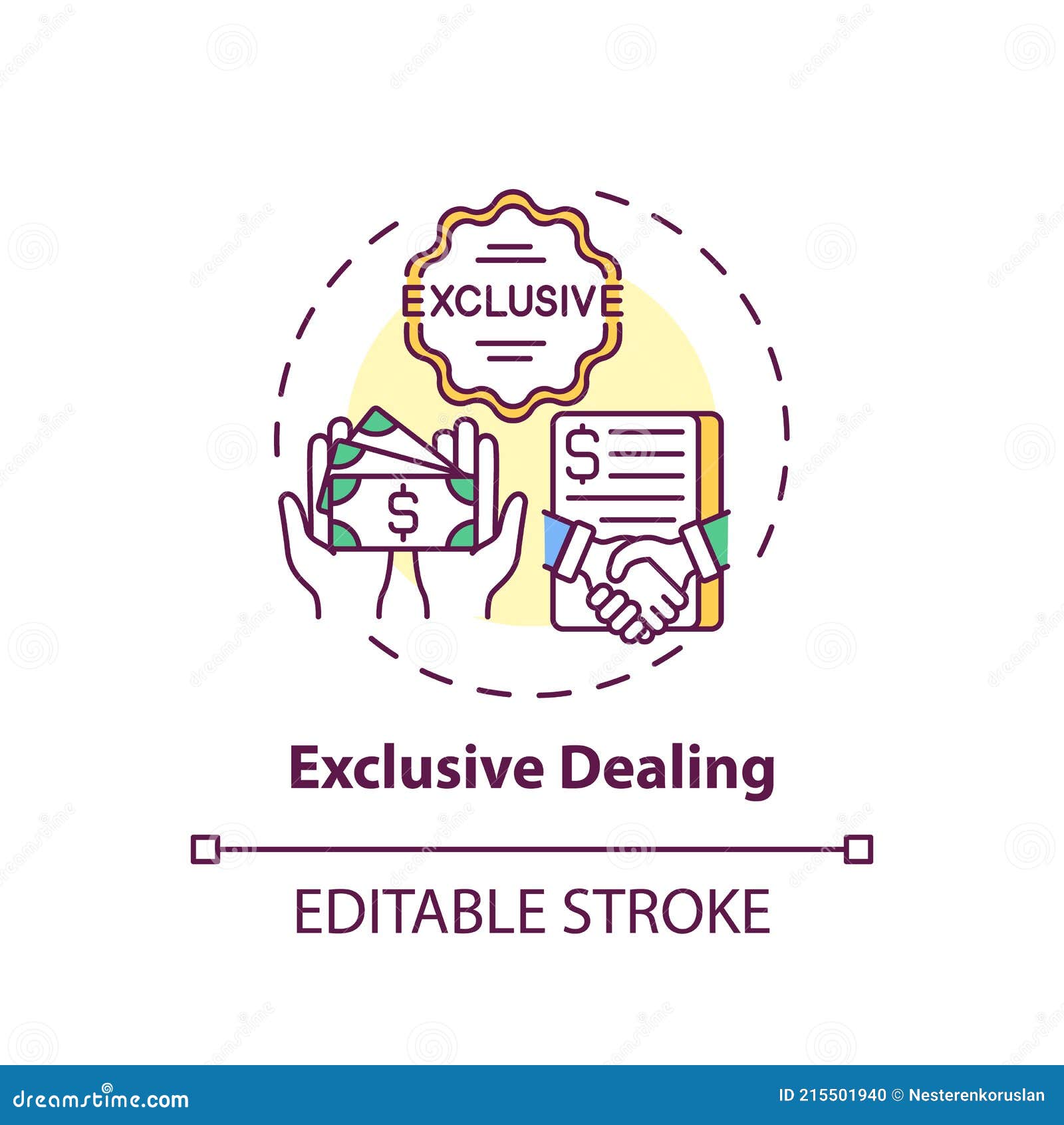Exclusive Dealing Concept Icon Stock Vector - Illustration of ... Exclusive Dealing Concept Icon Stock Vector - Illustration of ...