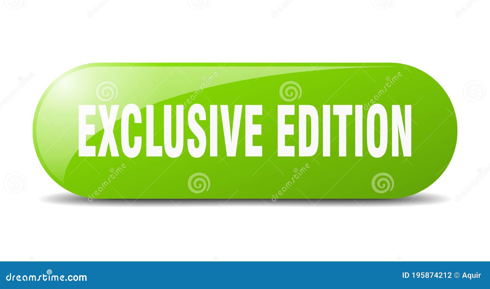 Exclusive Edition Button. Sticker. Banner. Rounded Glass Sign Stock ...