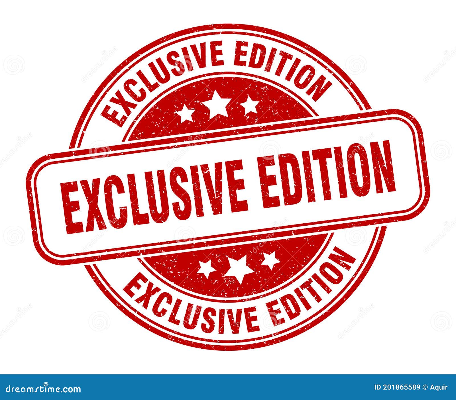 Exclusive Edition Stamp. Exclusive Edition Label. Round Grunge Sign ...
