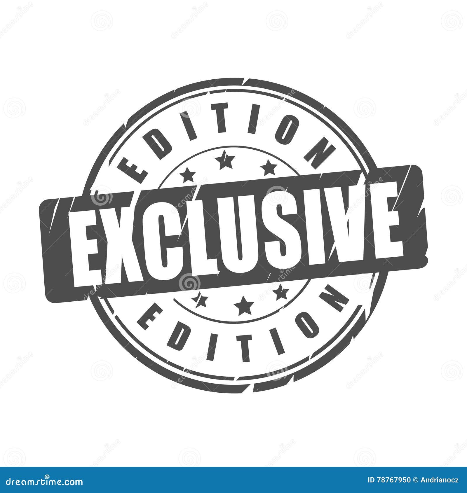 Exclusive Edition Vector Stamp Stock Illustration - Illustration of ...